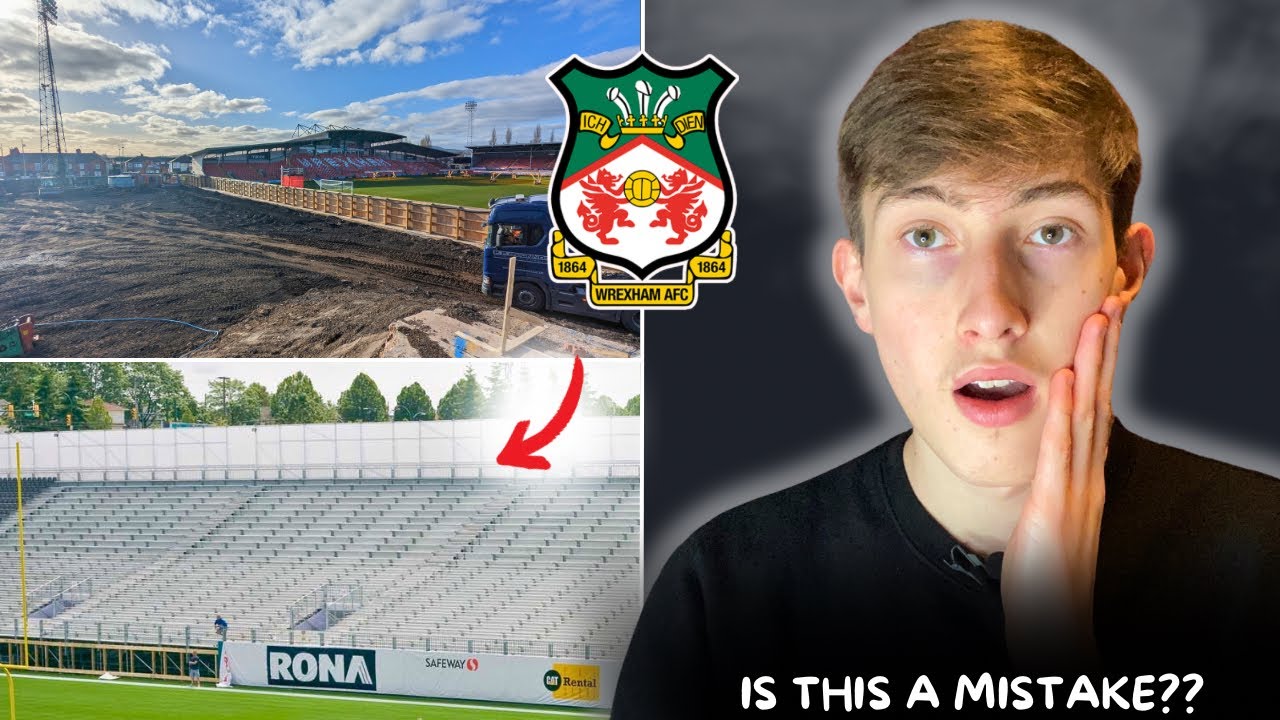 BREAKING: WREXHAM AFC INSTALL A NEW 2,289 CAPACITY TEMPORARY STAND *KOP ...