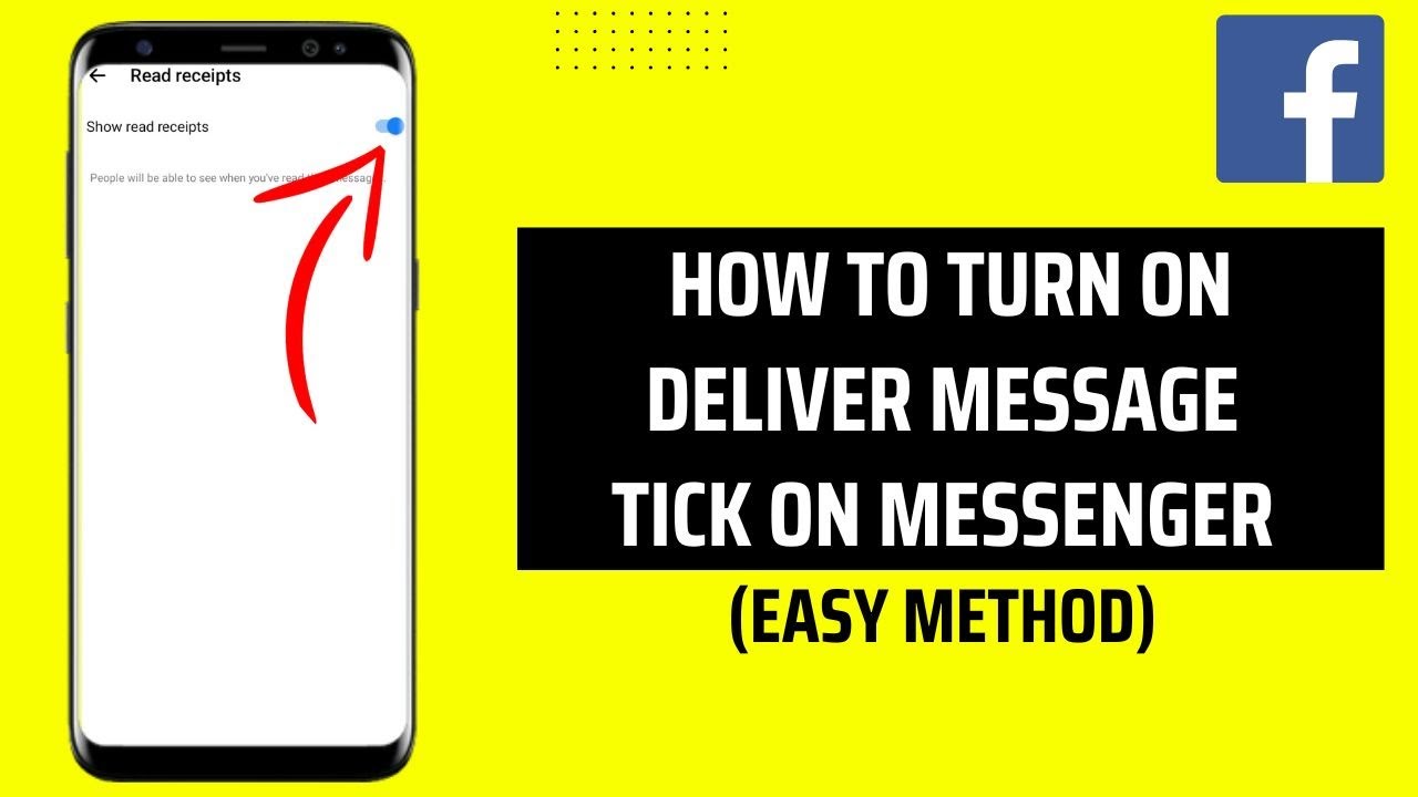 How To Turn On Deliver Message Tick On Messenger - YouTube