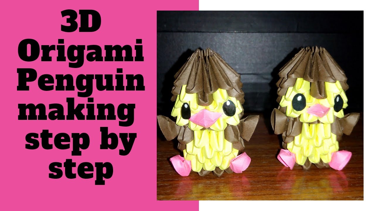 3D Origami Penguin | How to make 3D Origami Penguin step by step - YouTube