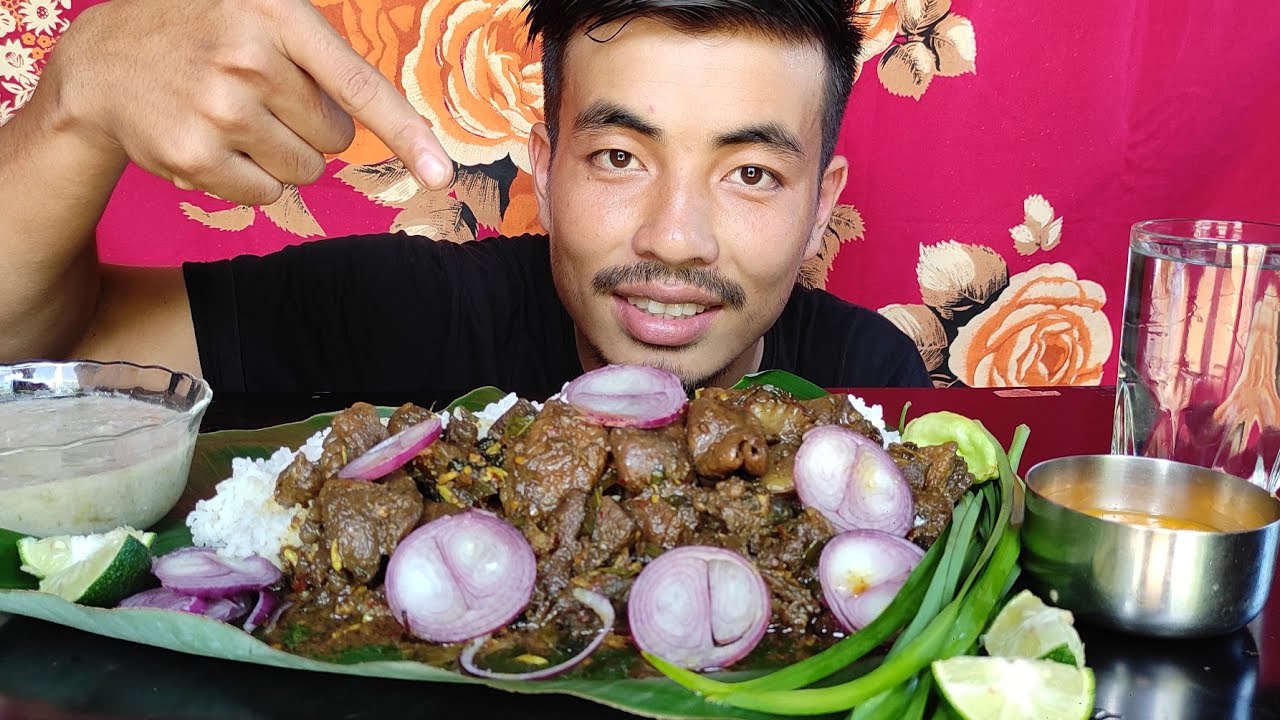 Pork Liver Curry 🔥/ Pan Eronba / Mukbang - YouTube