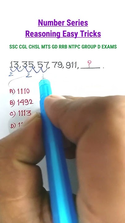 रीज़निंग Series| Missing Number Series| Reasoning Classes| Reasoning for SSC CGL GD CHSL| - YouTube