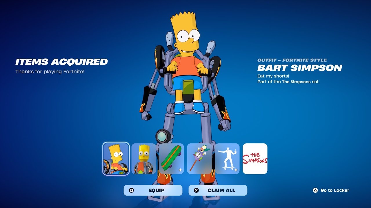 😱 ¡TODOS ESTÁN CONSIGUIENDO la SKIN de BART SIMPSON en FORTNITE! 🚨 MIRA ...