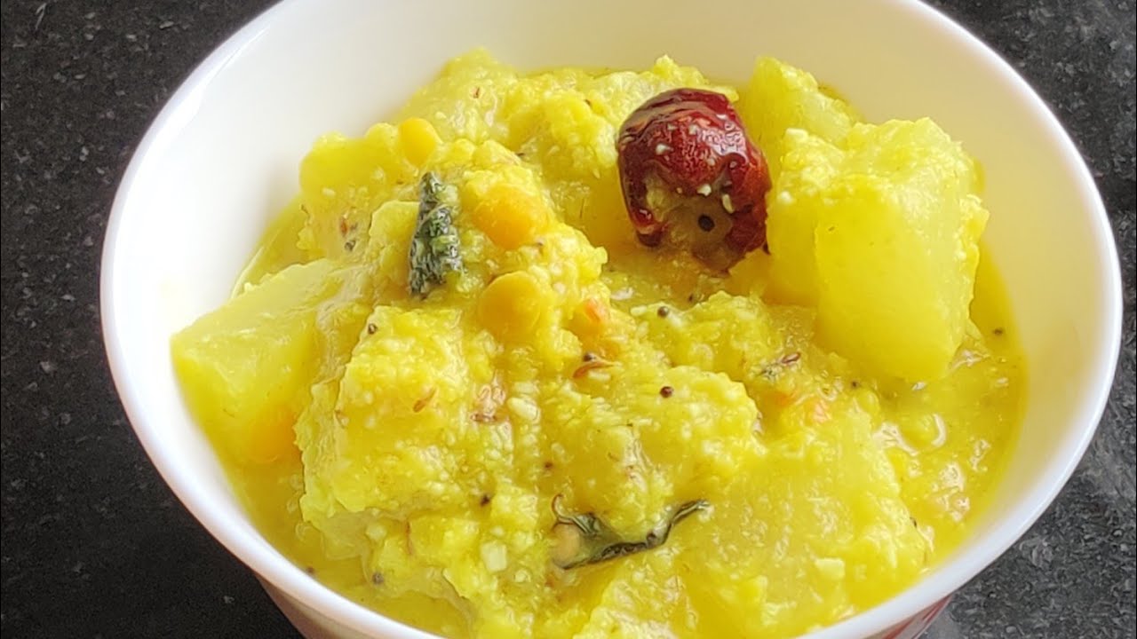Ash Gourd Koottu Recipe | Poosanikkai Koottu Recipe - YouTube