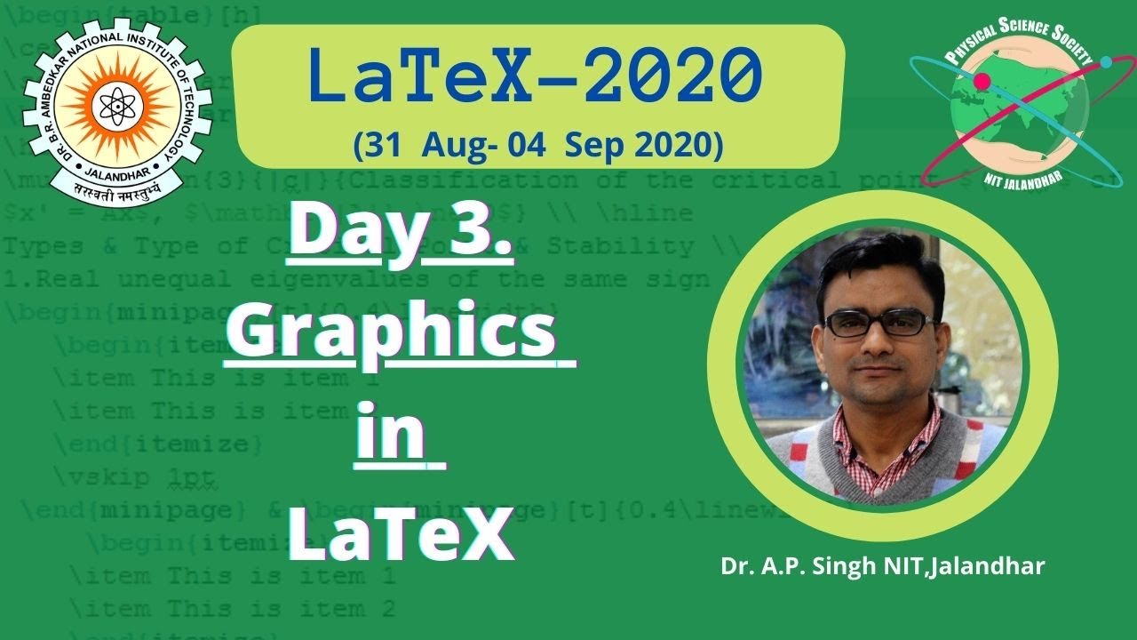 Graphics In LaTeX By Dr A P Singh YouTube Graphics In LaTeX By Dr A P Singh YouTube