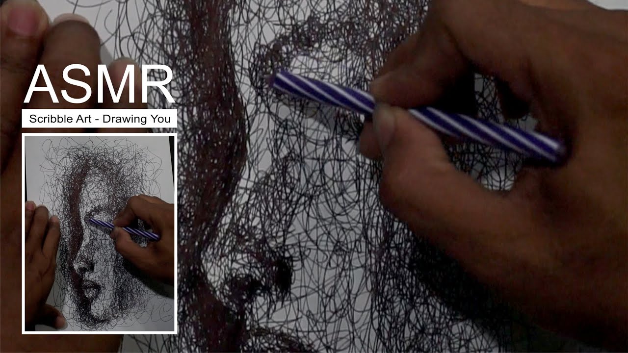 ASMR drawing your face | Fast and Aggressive | Power sound | No talking ...