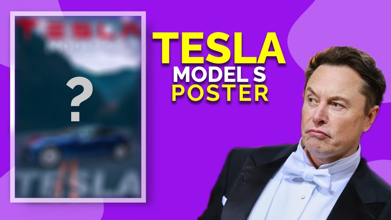 Designing a Tesla Model S Poster with Elon Musk Inspiration - Tutorial ...