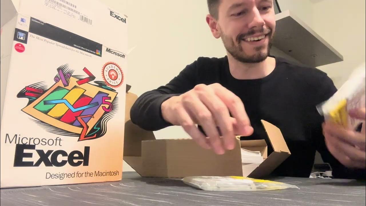 UNBOXING (SEALED) - Microsoft Excel 5.0 (1993) para Macintosh!! - YouTube