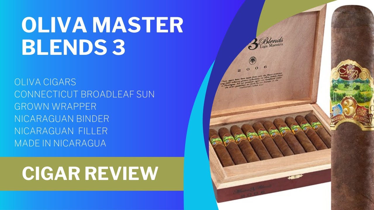 Oliva Master Blends 3 Cigar Review by Hilton - YouTube