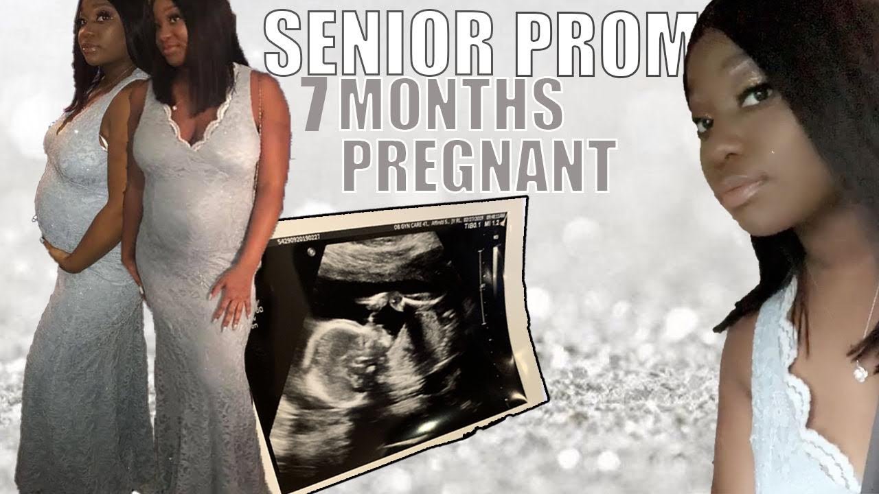 Senior Prom GRWN While 7 Months Pregnant | Teen Pregnancy - YouTube