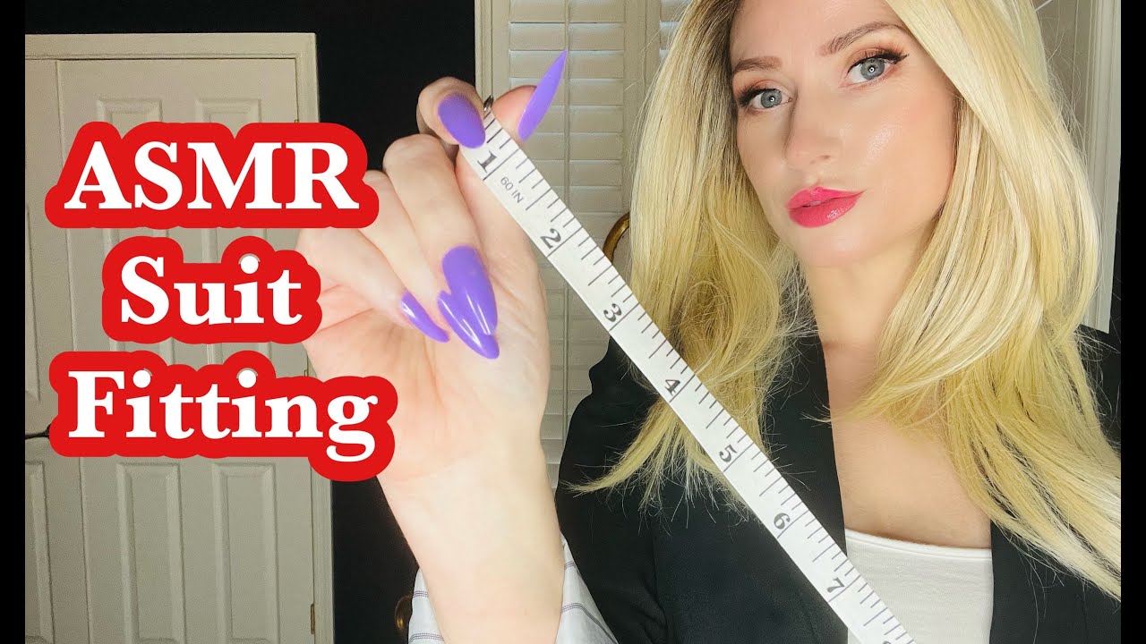 ASMR - Suit Fitting (calm and relaxing body measuring) - YouTube