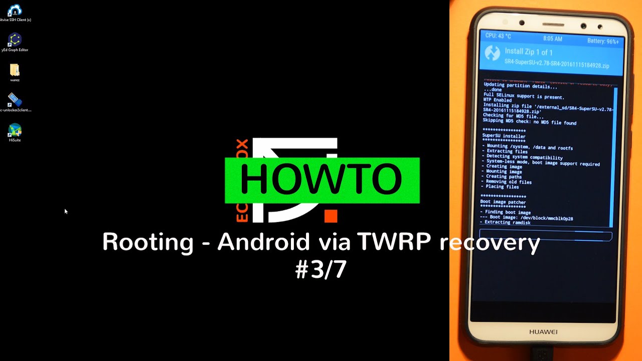 Rooting your device part 3/5 - Rooting via TWRP recovery - YouTube