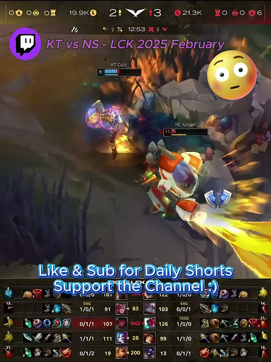 Kingen Rumble 1v2! Thuglife - KT vs NS Playoffs Highlights - LCK 2025 February - YouTube