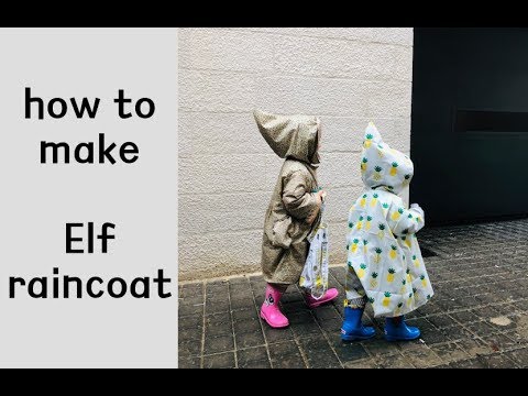 how to make raincoat_DIY raincoat_레인코트(우비) 만들기 byYMK - YouTube