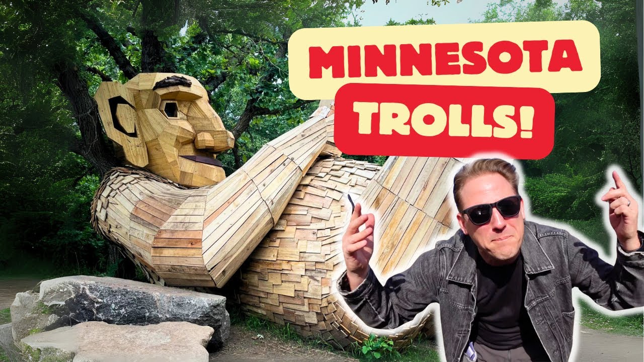 MINNESOTA'S GIANT TROLLS! (Thomas Dambo Trolls) #geocaching - YouTube