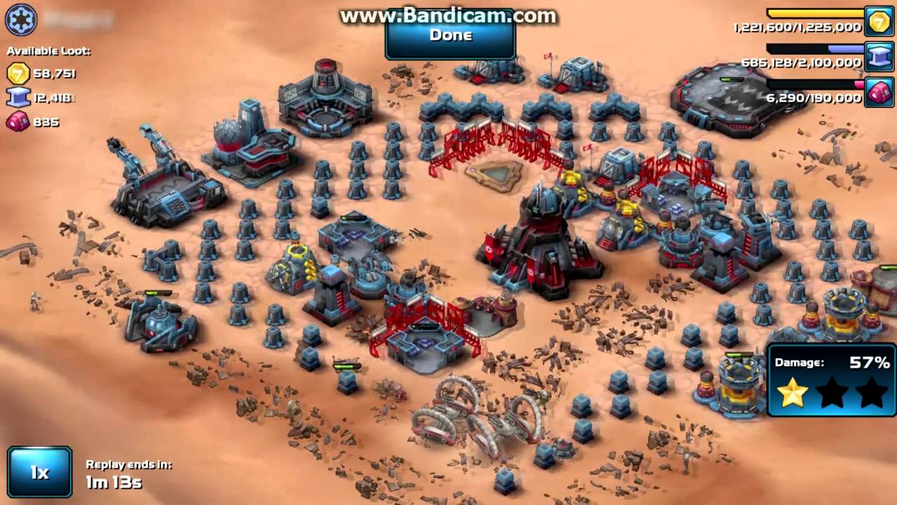 Star Wars Commander-Rebels-Level 8 Corner Base Attack, SC Snipers Kill ...