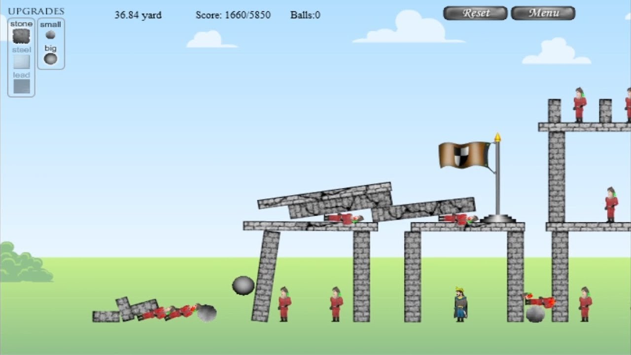 Castle Clout Flash Game - YouTube