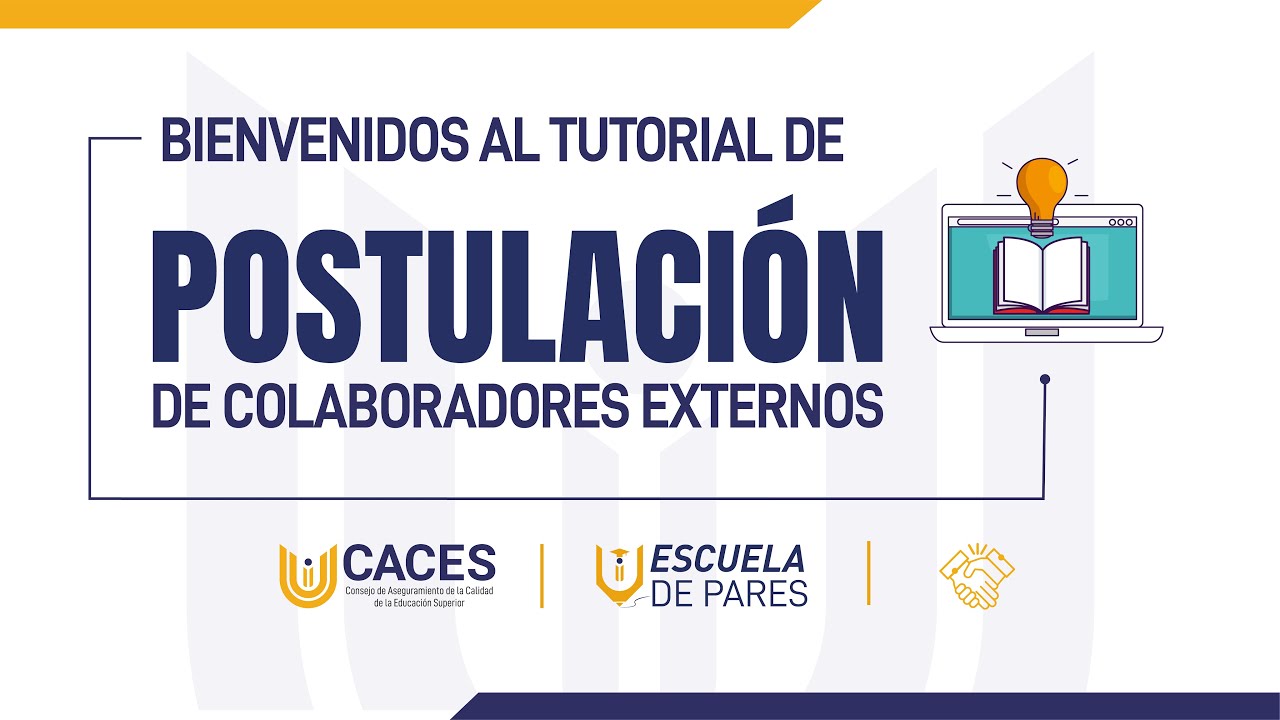 TUTORIAL DE POSTULACIÓN DE COLABORADORES EXTERNOS - YouTube