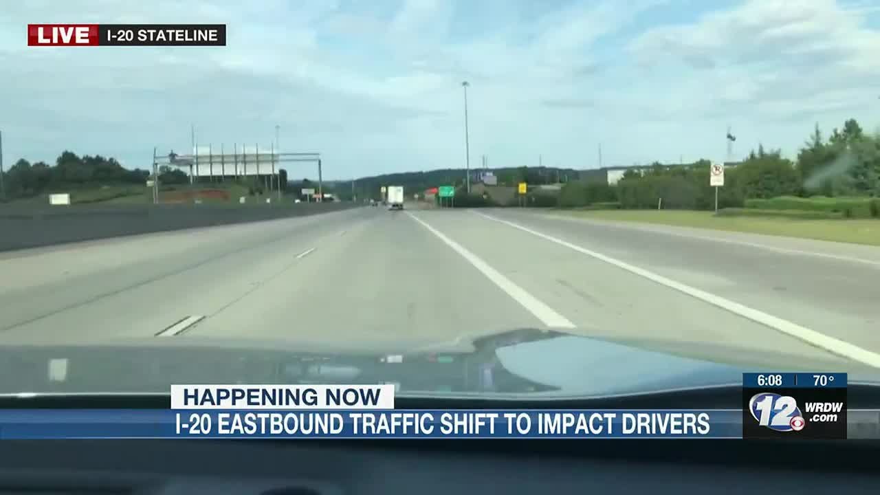 What you need to know about the I-20 eastbound lane shift - YouTube