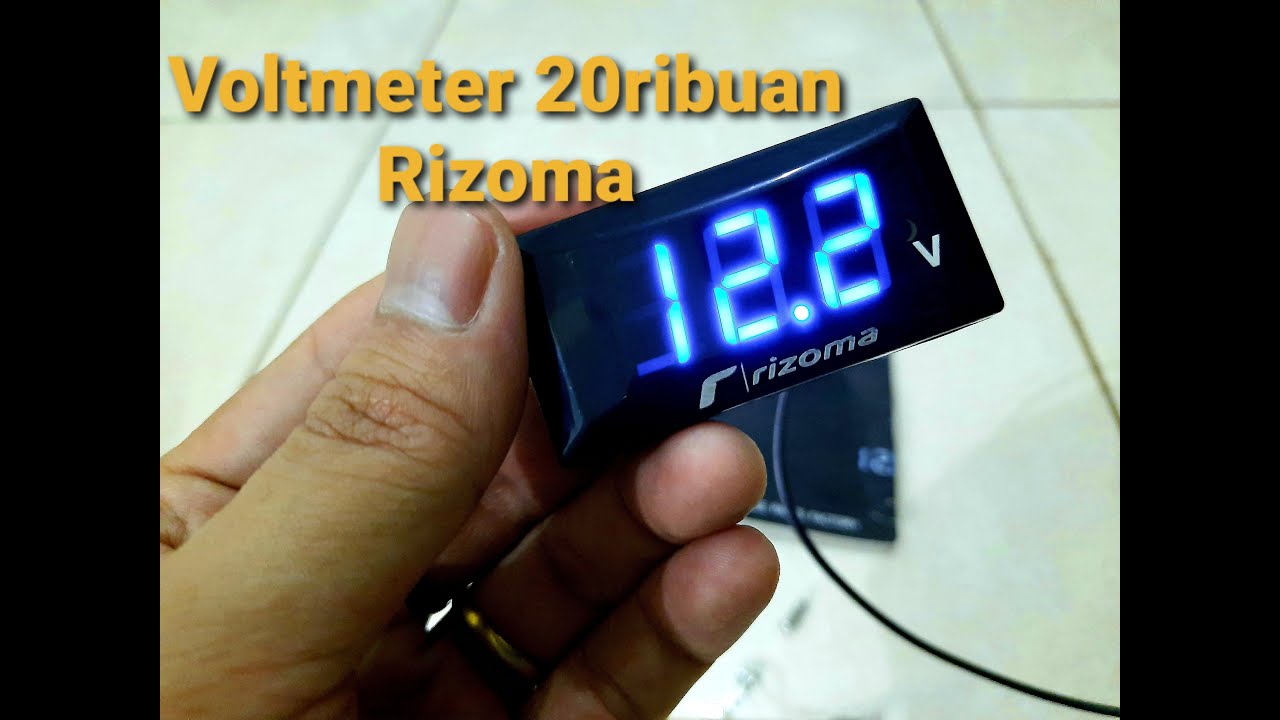 VOLTMETER RIZOMA | Review Voltmeter Motor Rizoma #tutorial # ...