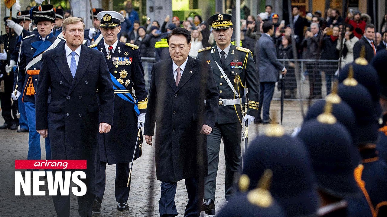 Pres. Yoon attends official welcome by Dutch King and Queen on Tuesday ...
