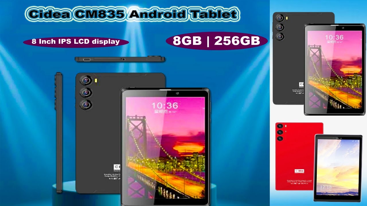 Cidea Tablet Cm835 8gb | 256gb Kids Tablet 8 Inch IPS Screen - YouTube