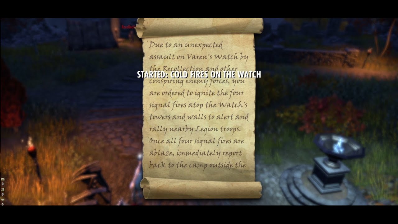 Elder Scrolls Online - Cold Fires On The Watch x Varen's Watch (West ...