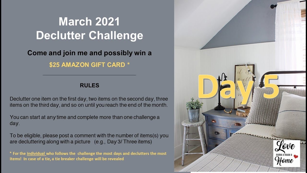 March 2021 Declutter Challenge - Day 5 - YouTube