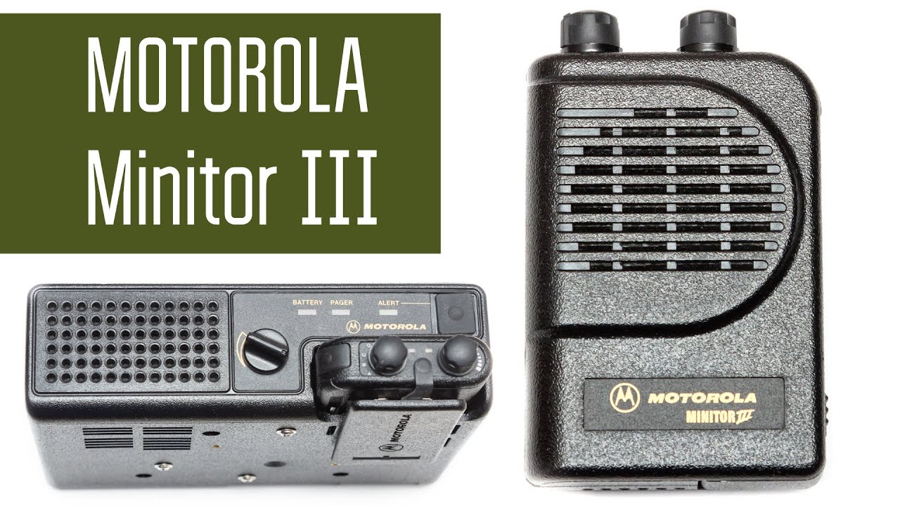 Motorola Minitor III Голосовой пейджер. Приёмник с селективным вызовом ...