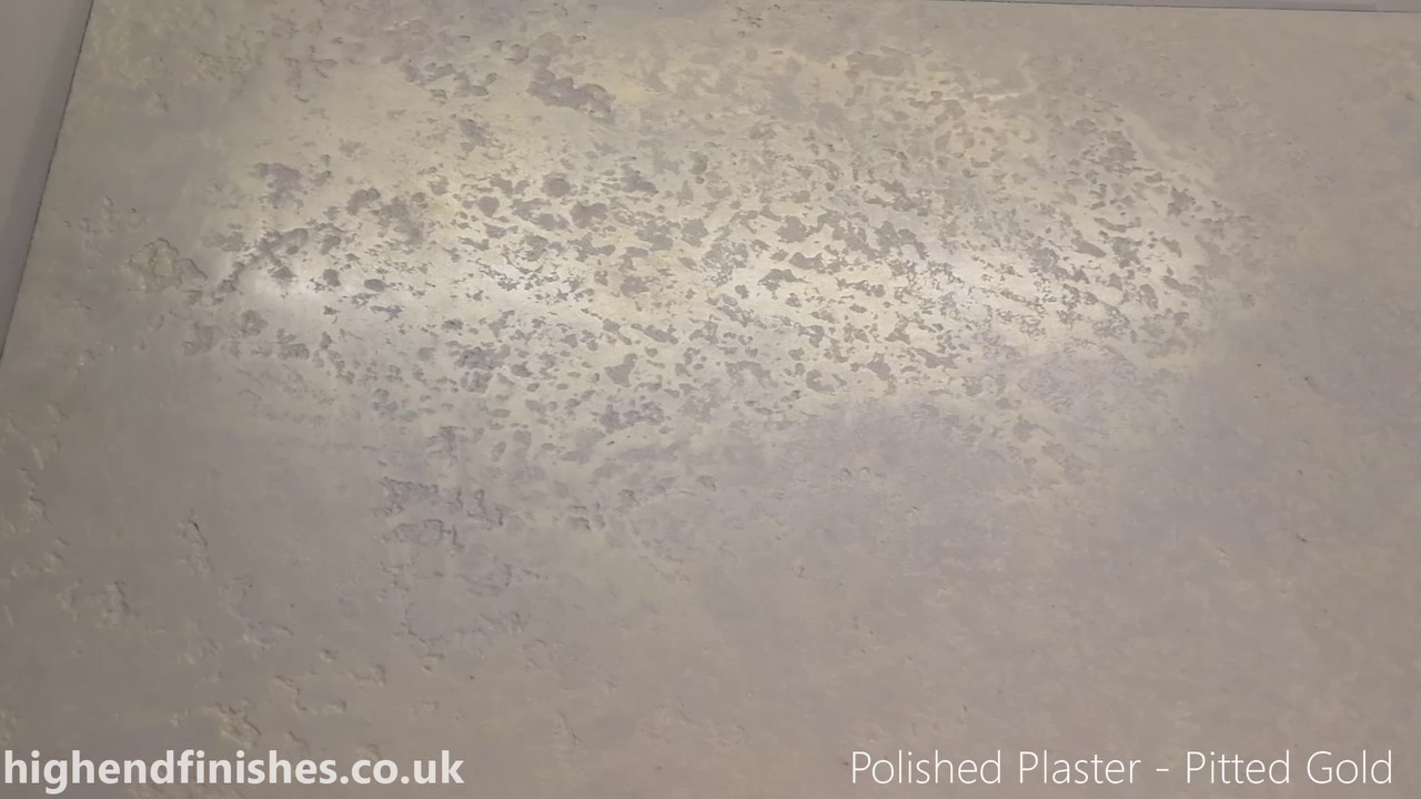Polished Plaster - Pitted Gold - YouTube