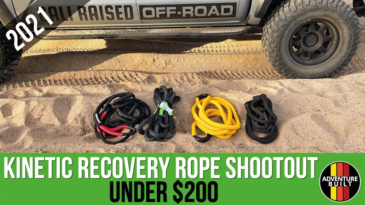 SUB $200 KINETIC RECOVERY ROPE SHOOTOUT | K72 ROPES, DEADMAN OFFROAD ...