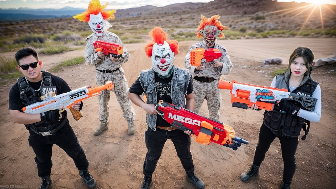 Alpha Nerf War : Epic Nerf Guns Battle Of Alpha SWAT Heroes Who Will Dominate The Arena? - YouTube