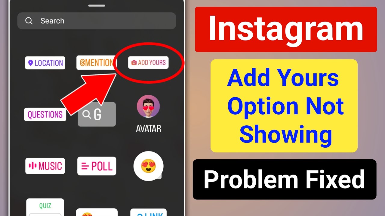 How to Fix Add Yours Option Not Showing on Instagram Story।Add Yours ...