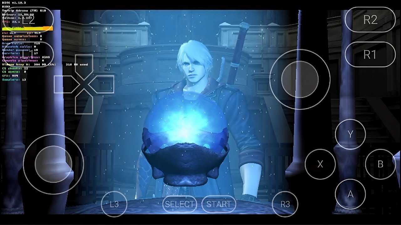 Winlator v4.0 | Devil May Cry 4 (virtual gamepad) | Snapdragon 680 ...