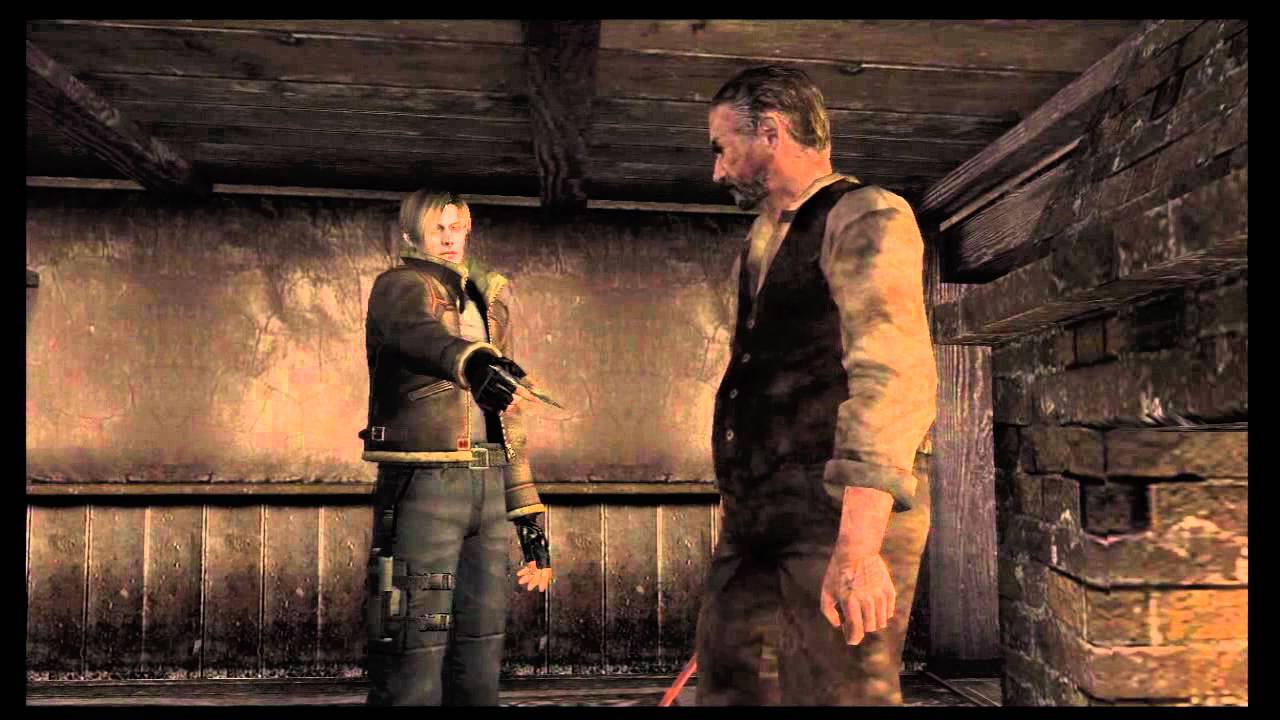 RE4 HD first zombie - YouTube