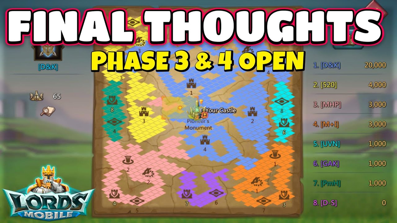 Guild Expedition Event Phase 3 & 4 Open! Final Thoughts! Lords Mobile - YouTube