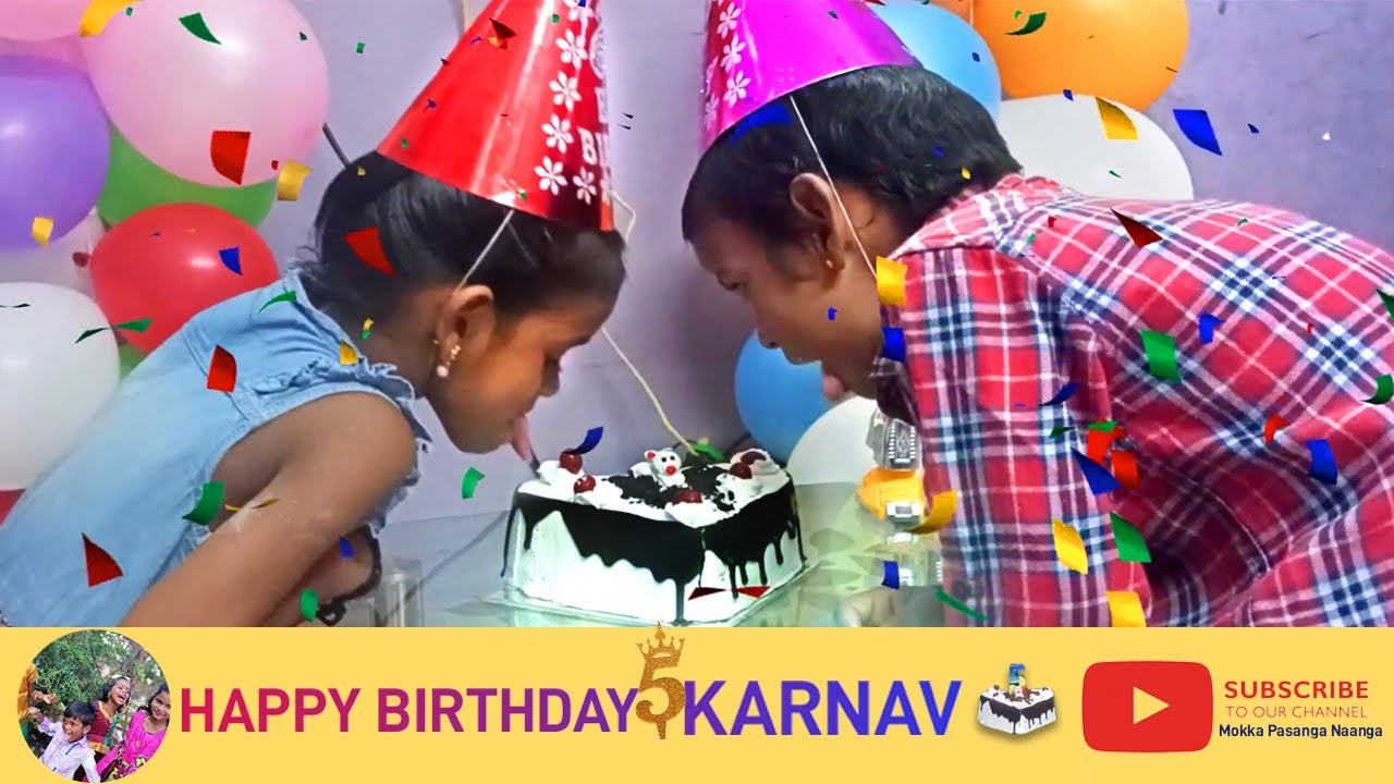Happy Birthday |Birthday Cake cutting| FUN | 5th birthday celebration ...