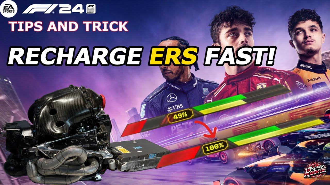 F1 24 Tips and Tricks - How To RECHARGE Your ERS Fast! 🪫 ️🔋- Beginner ...