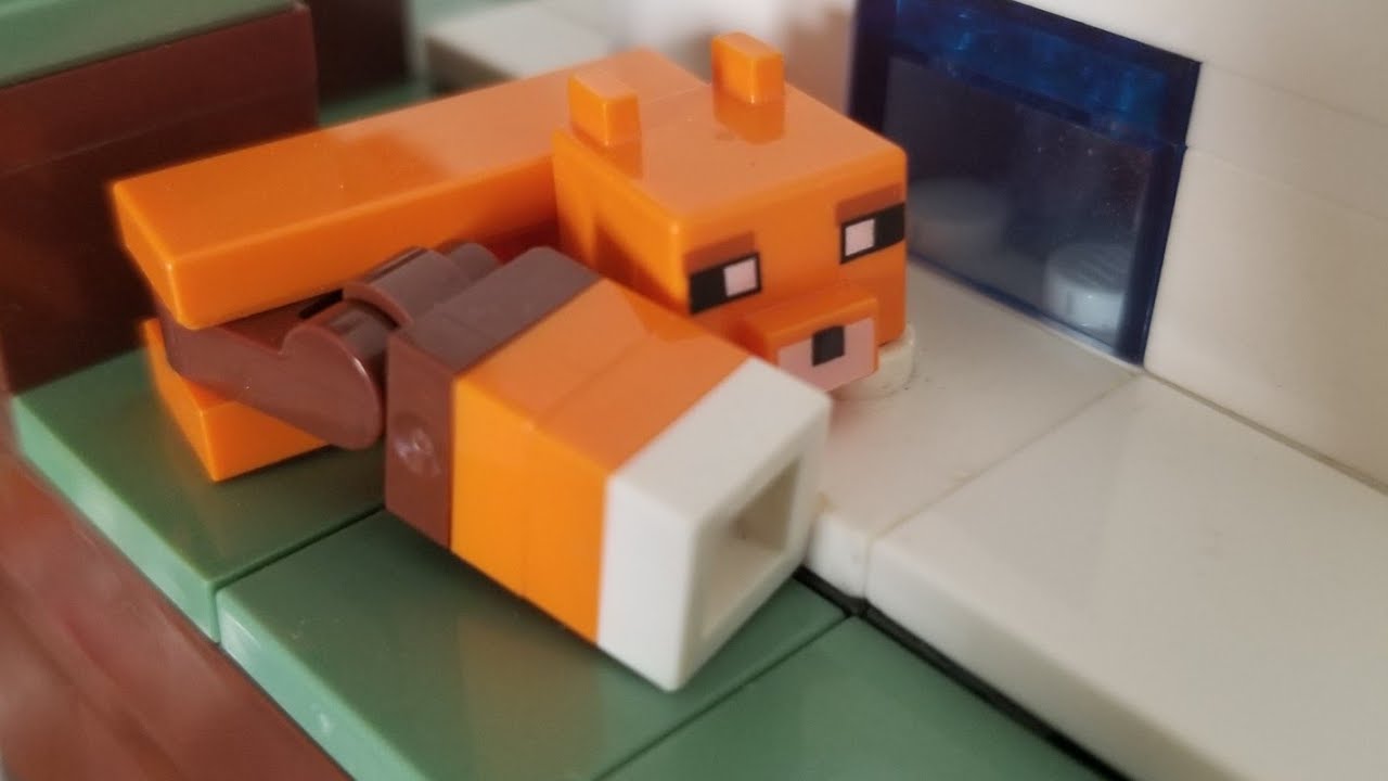 Lego Minecraft Sleeping Fox Tutorial - YouTube
