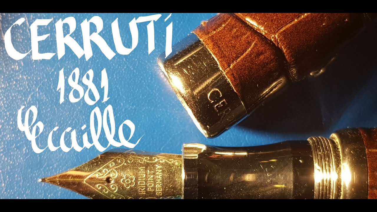 Cerruti 1881 Ecaille Fountain Pen Review - YouTube