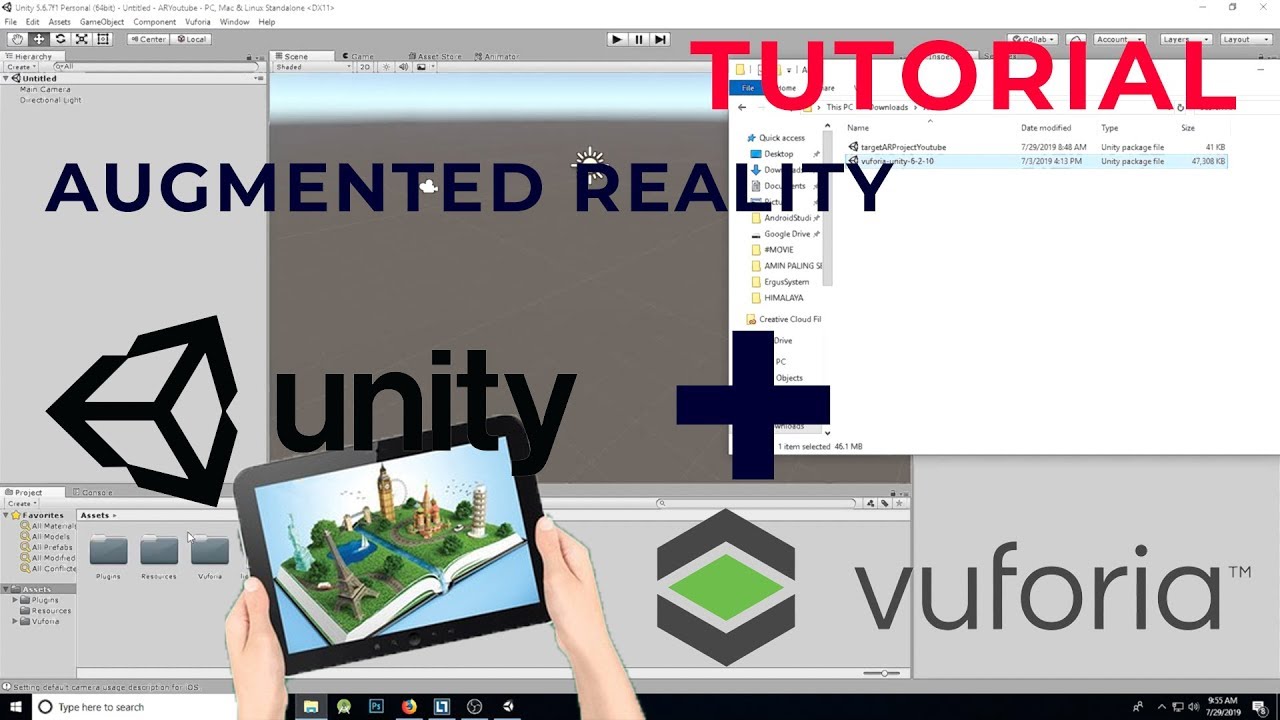 Membuat Aplikasi AR dengan UNITY dan VUFORIA ( Bahasa Indonesia ) - YouTube