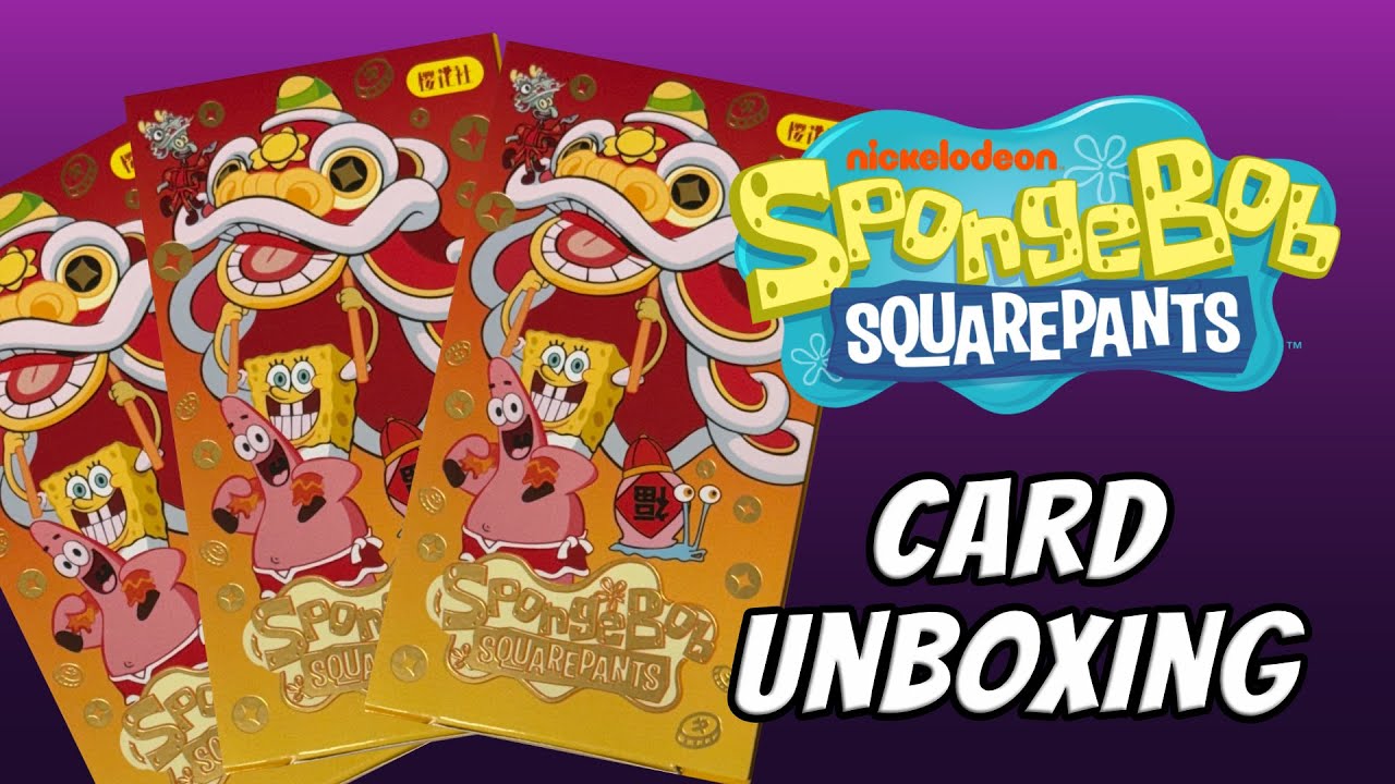NEW Spongebob Squarepants Trading Card Unboxing - Cool Insert - YouTube