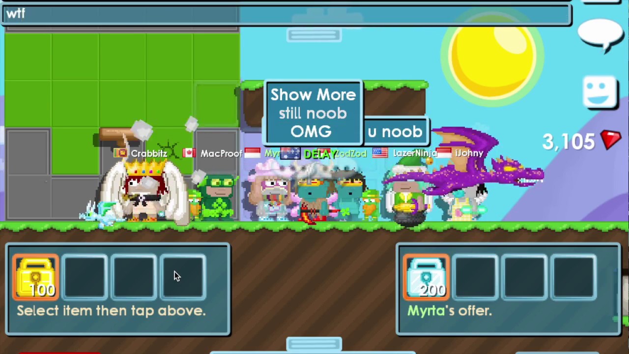 Growtopia - Types of Noobs! - YouTube