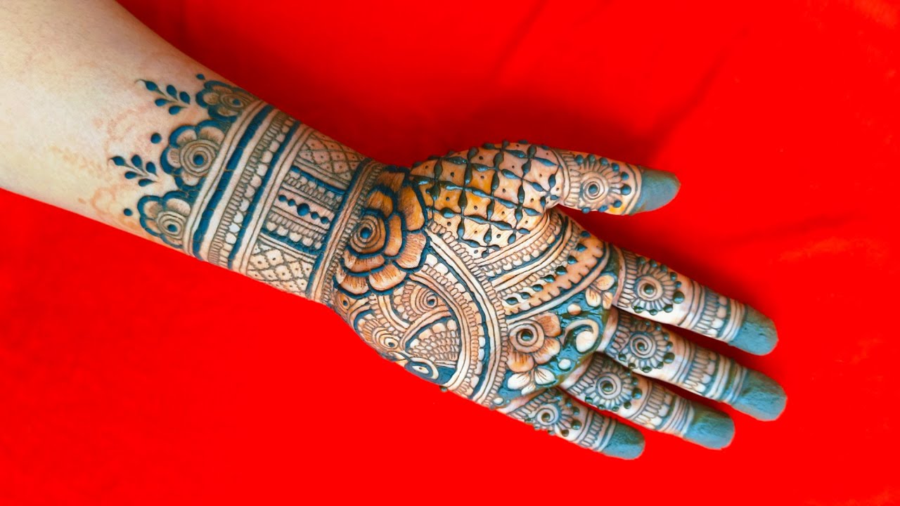 front side mehndi designs|easy mehndi for beginners|mehndi| - YouTube