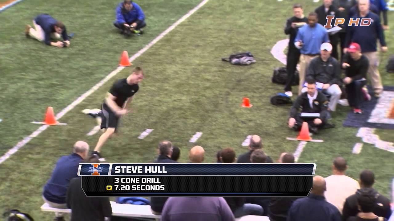 Illinois WR Steve Hull 2014 Pro Day Workout - YouTube