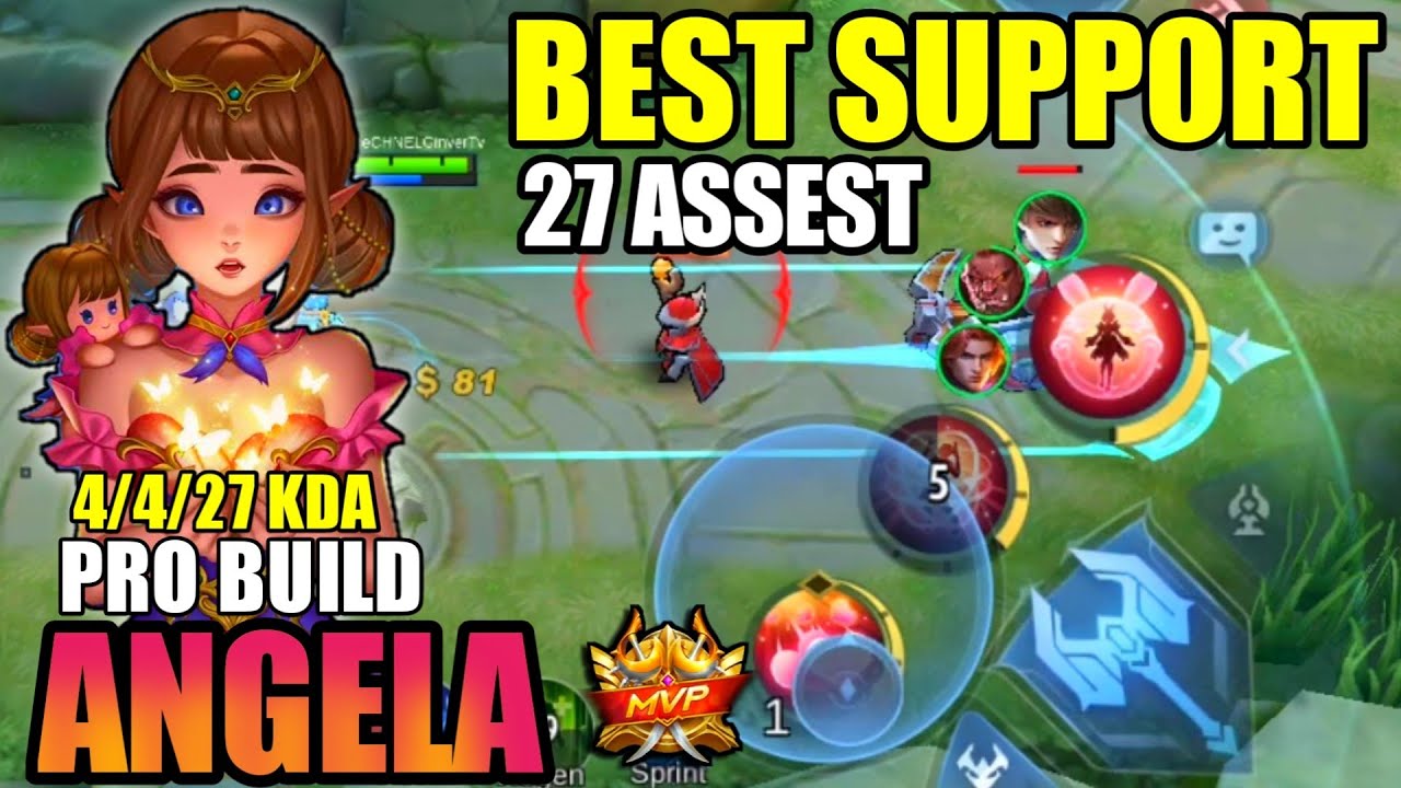 ANGELA BEST BUILD 2022 [ TOP GLOBAL ANGELA GAMEPLAY ] MOBILE LEGENDS√ ...