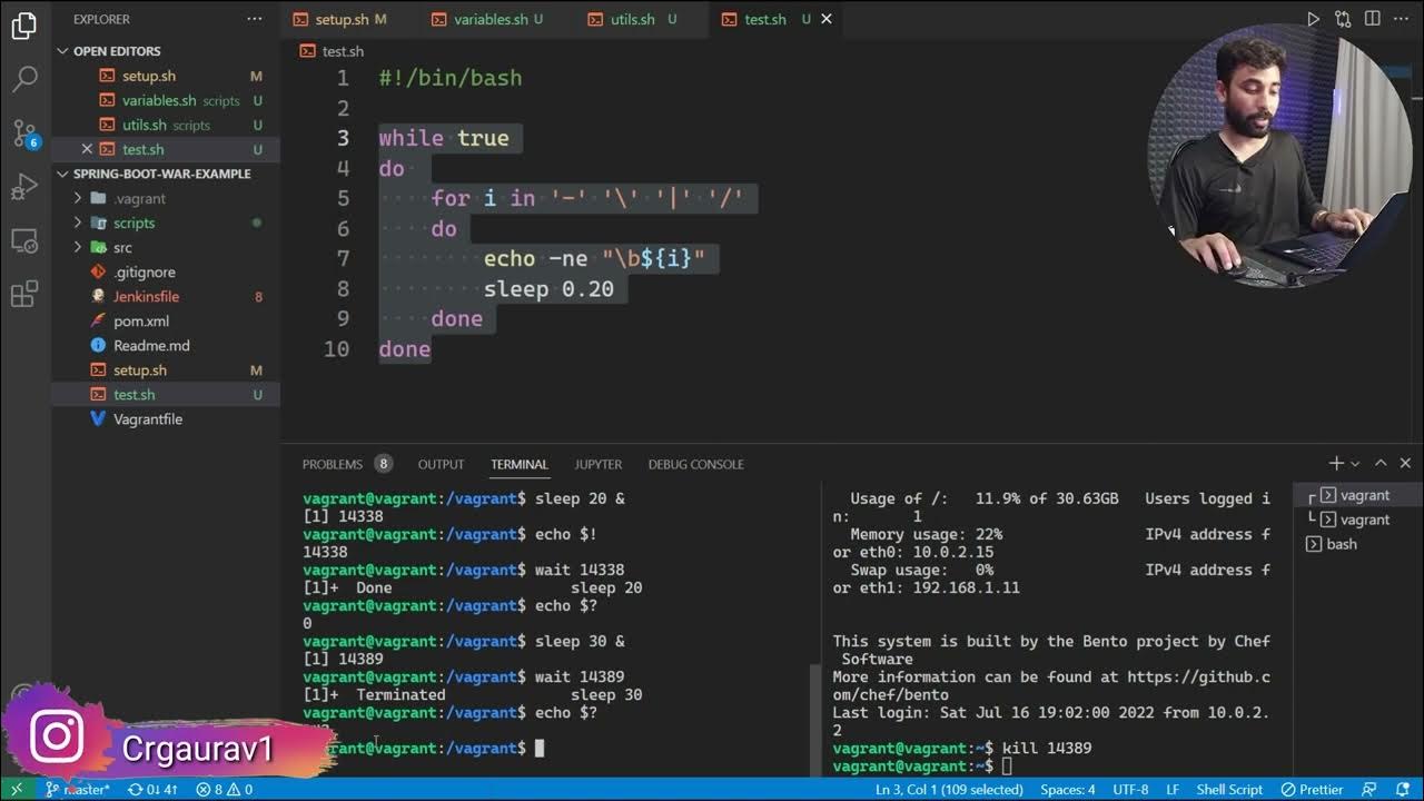 Shellscript Project - 6 - Create a Progress Bar in ShallScript - YouTube