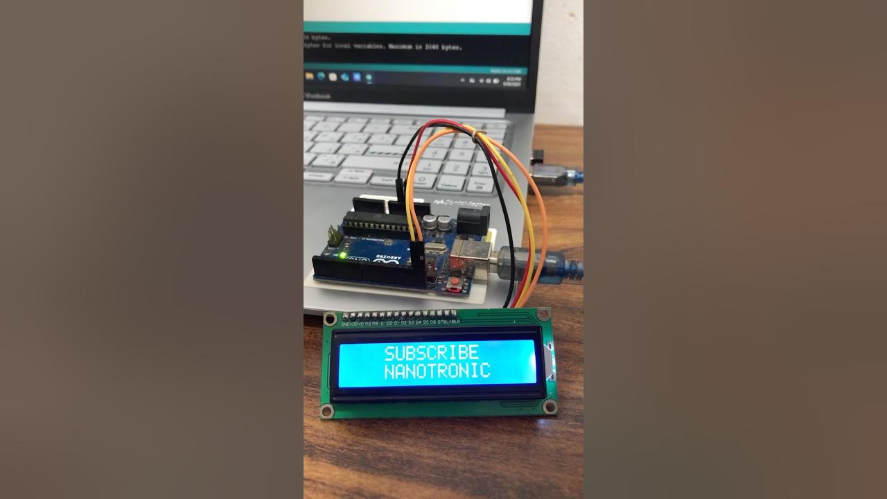 How To Use I2c Lcd Display With Arduino Easy Tutorial Diyelectronics Arduinoboard