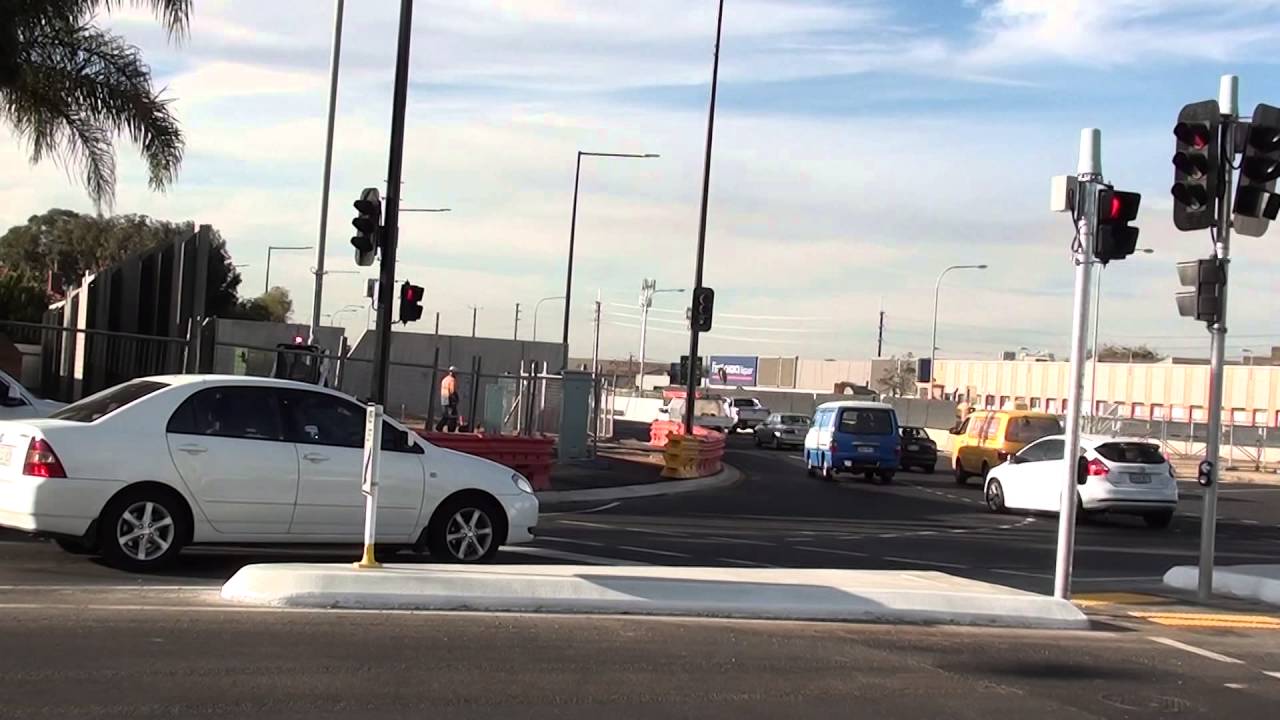 Temporary Roundabout South Rd Grange Rd and Manton St Intersection ...