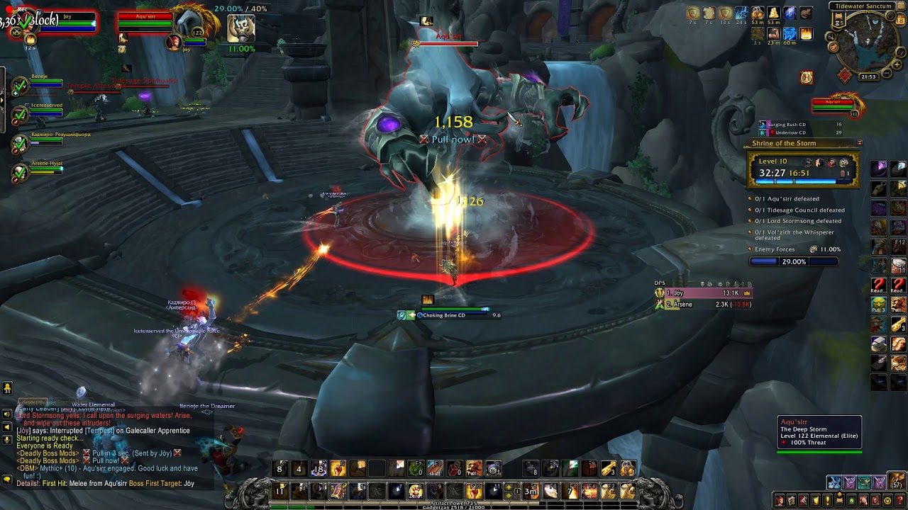 Shrine of the Storm Mythic +10 score +1 ( reaping )Protection Paladin ...