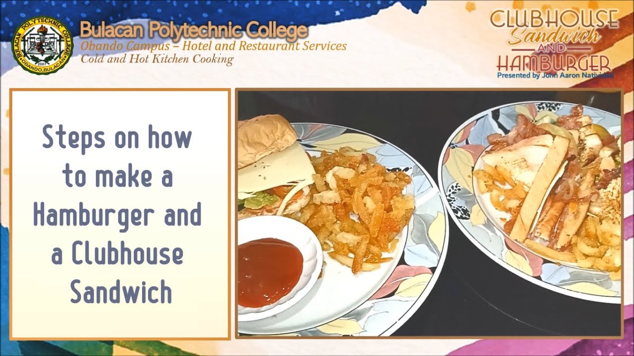 Cold & Hot Kitchen Cooking - Hamburger and Clubhouse Sandwich - YouTube